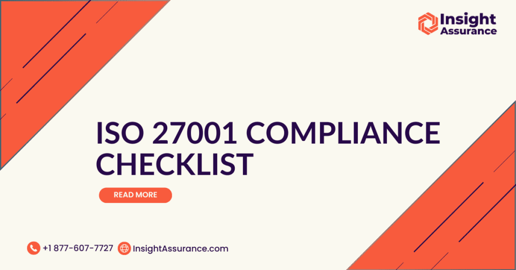 ISO 27001 Compliance Checklist - Insight Assurance